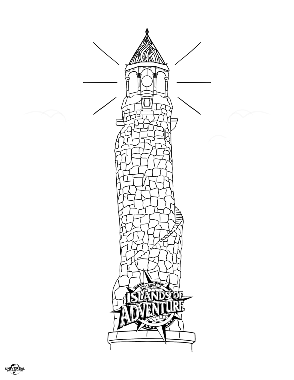 Universal At Home Coloring Pages - Discover Universal