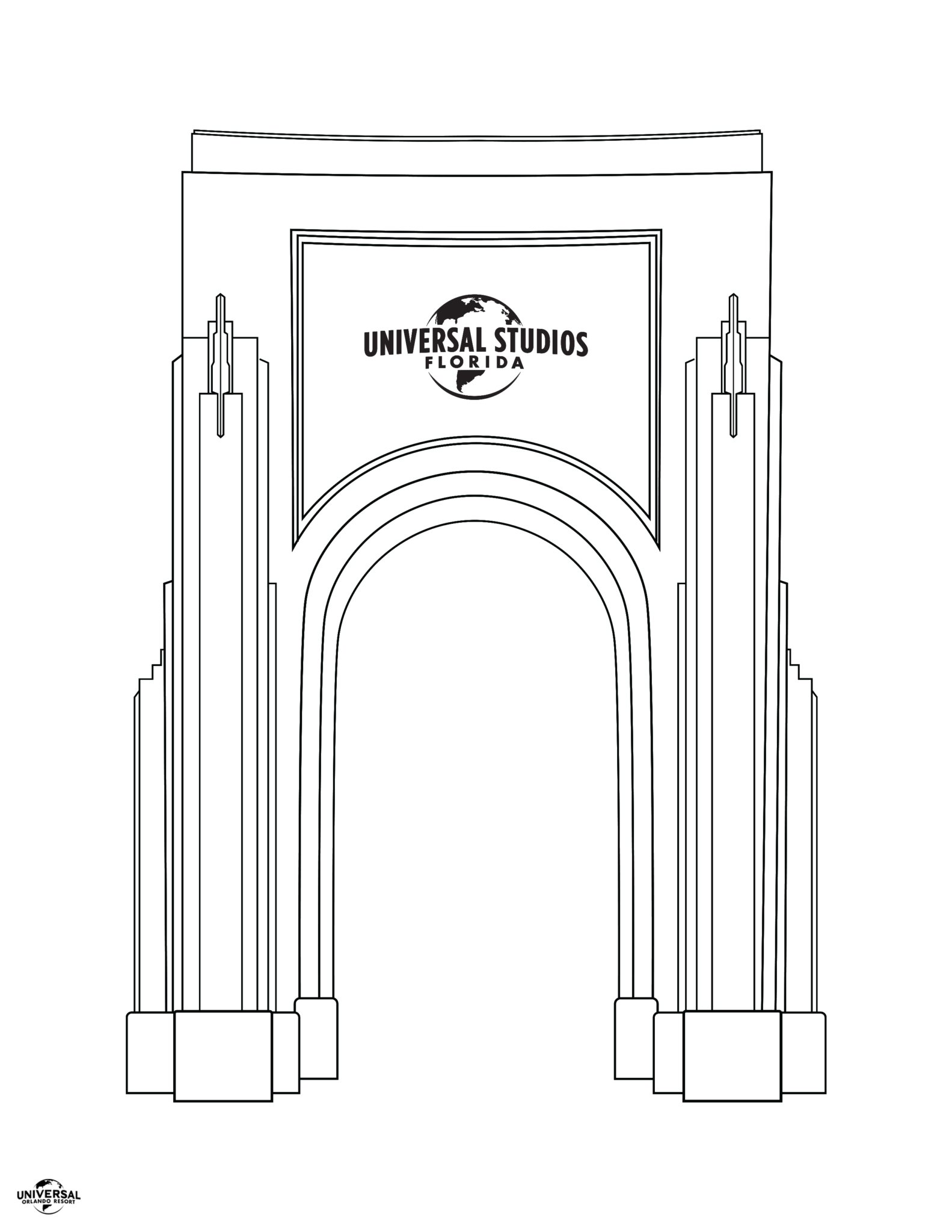 Universal At Home Coloring Pages - Discover Universal