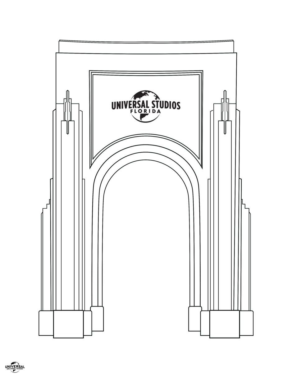 Universal At Home Coloring Pages - Discover Universal