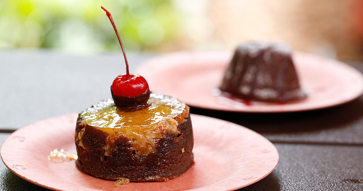 RECIPE: Volcano Bay Chocolate Pineapple Upside Down Cake