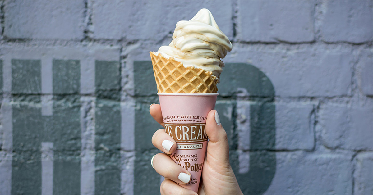 Florean Fortescues Ice Cream Parlour Butterbeer Soft Serve Taste Test