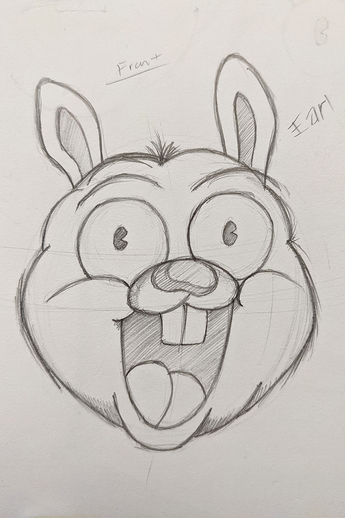 how to draw furry squirrel